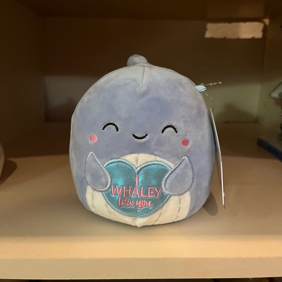 Squishmallows | Toys | Nwt Squishmallow 5 Samir The Whale Valentines ...